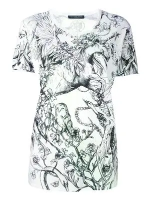 Alexander McQueen Printed T-shirt - White
