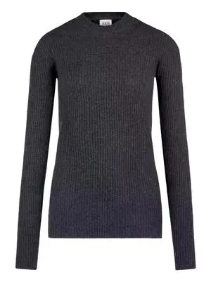TOD'S Ribbed Round-neck Sweater - Grey