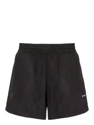Off-White Logo Swim Shorts - Black