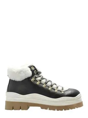 Bogner Arosa Lace-up Shearling Trainers - Black