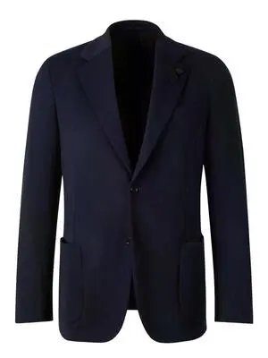 LARDINI Single-breasted Blazer - Blue