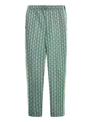Lacoste Geometric-pattern Side-stripe Trousers - Green