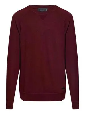 Dsquared2 Raglan-sleeve Crew Neck Sweater - Red