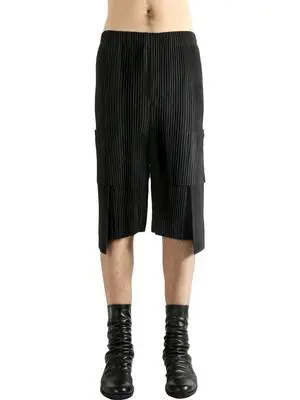 Issey Miyake Pleated Multi-pocket Trousers - Black