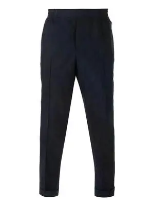 Alexander McQueen Tapered Cropped Trousers - Blue