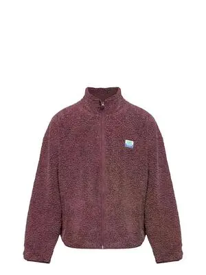 American Vintage Hoktown Teddy Zip-up Jacket - Red