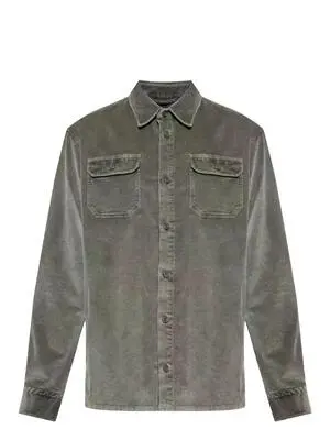 Paul & Shark Corduroy Double-pocket Shirt - Grey