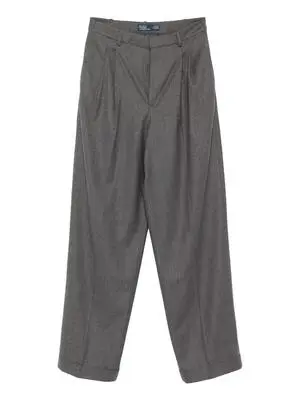 Ralph Lauren Pleated Cuffed Trousers - Grey