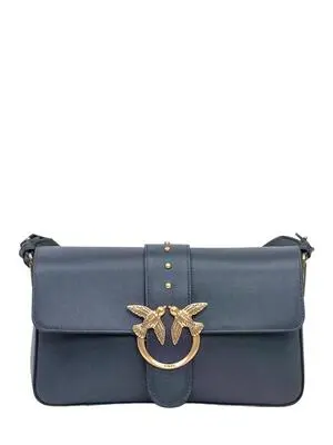 Pinko Love Birds Clasp Shoulder Bag - Blue