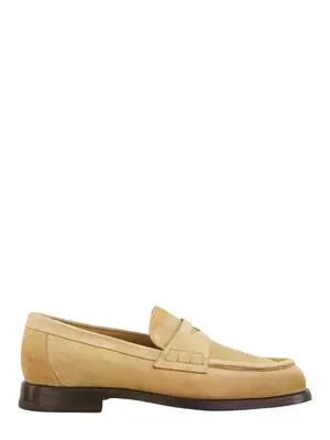Santoni Penny Loafers - Neutrals