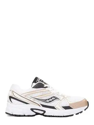 Saucony Ride Millenium Athletic Shoe White/gold/black