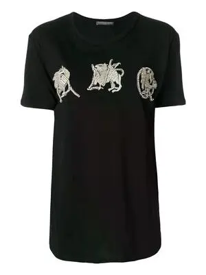 Alexander McQueen Embellished T-shirt - Black