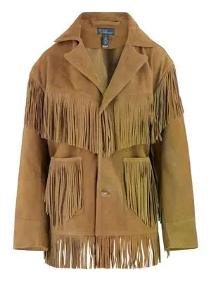RALPH LAUREN Fringe Suede Jacket