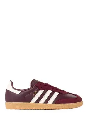 Adidas Samba OG Athletic Shoe Maroon/off White/gum