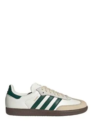 Adidas Samba OG Athletic Shoe Off White/collegiate Green/sand Strata