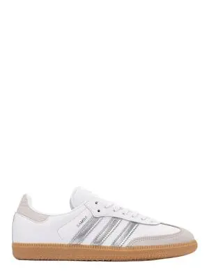 Adidas Samba OG Athletic Shoe White/silver/gum