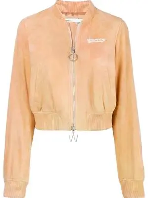 Off-White Printed Bomber Jacket - Neutrals