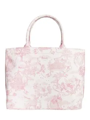 Harrods Toile Print Tote Bag - Pink