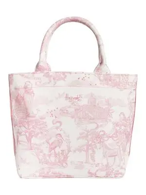 Harrods Small Toile Print Tote Bag - Pink