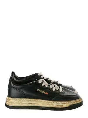 Mihara Yasuhiro X Autry Leather Platform Sneakers - Black