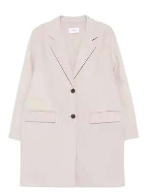 THE DYNAMIS STUDIO Button-fastening Patch-pocket Coat - Pink