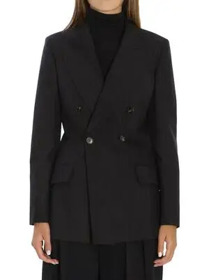 Gucci Pinstripe Double-breasted Jacket - Black