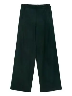NIU Elastic-waist Wide-leg Trousers - Green