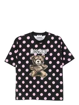 Moschino Teddy-print T-shirt - Black