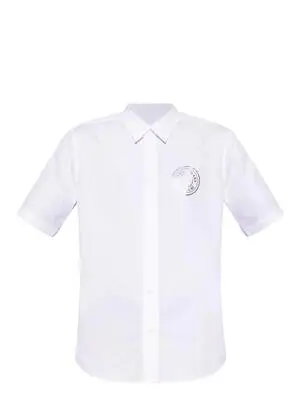 Versace Logo-print Short-sleeve Shirt - White