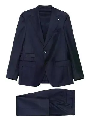 LUIGI BIANCHI MANTOVA Wool Suit - Blue
