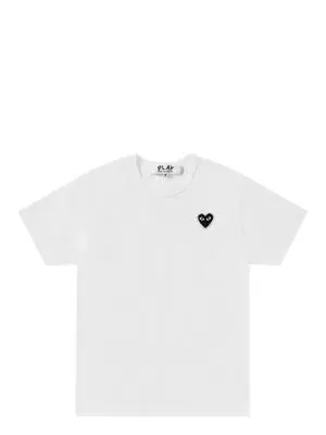 Play Comme Des Garcon Embroidered-heart T-shirt - White