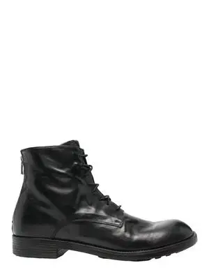 Officine Creative Lace-up Zip Boots - Black