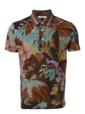 Valentino Garavani Tropical Print Polo Shirt - Multicolour