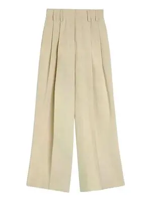 JIL SANDER Pleated Trousers - Neutrals