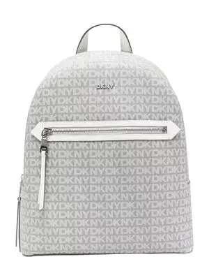 Dkny Logo-plaque Backpack - Grey