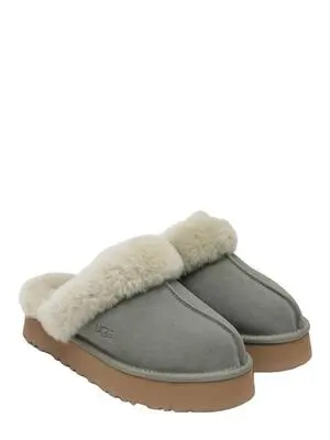 UGG Suede Platform Slip-Ons Green