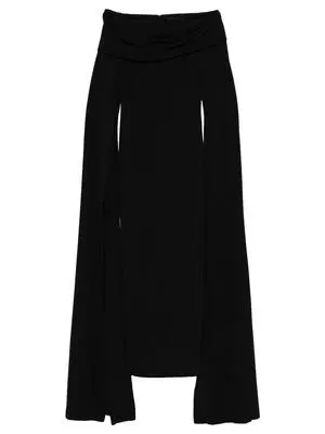 Solace London Nuri Midi Dress - Black