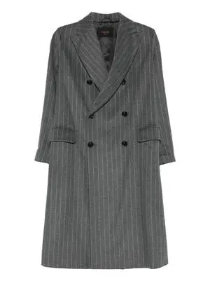 PALTO' Wool Double-breasted Coat - Grey