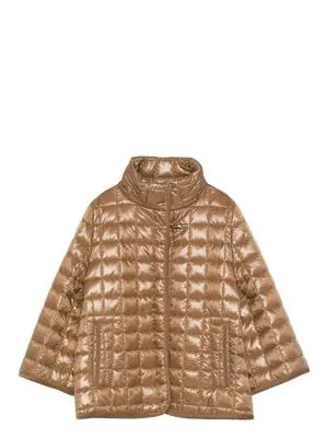 FAY Nylon Quilted Cape - Camel