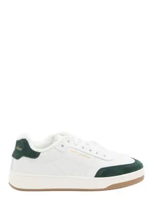 Saint Laurent Sl 61 Leather Sneakers - White