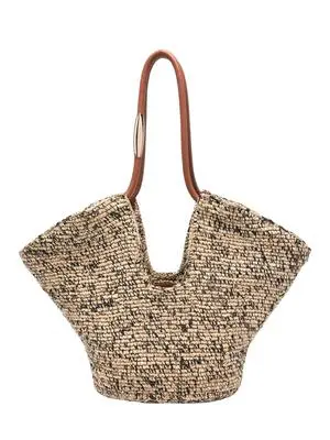 Zimmermann Goldentime Medium Raffia Tote - Beige