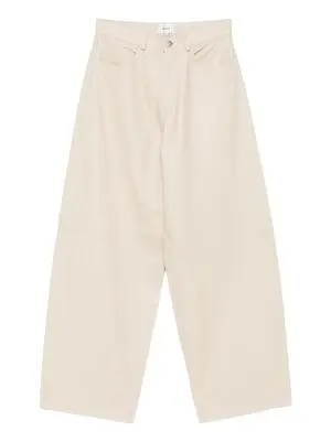 HAIKURE Bethany Leather Trousers - Ivory