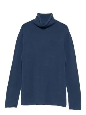 BEYOU Cashmere Turtleneck Sweater - Clear Blue