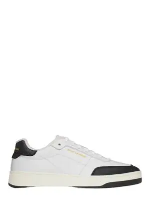 Saint Laurent Sl 61 Leather Sneakers - White