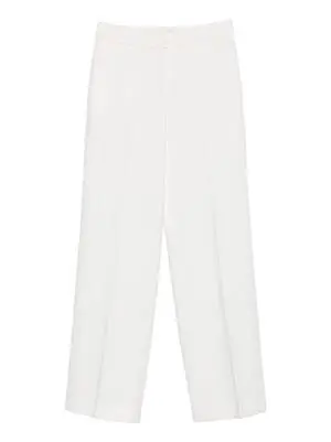 VIA MASINI 80 Straight Leg Trousers - White