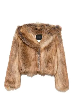 BB COUTURE Eco-fur Jacket - Marrone Chiaro