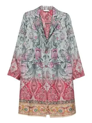 PIERRE-LOUIS MASCIA Silk Printed Coat - Multicolour