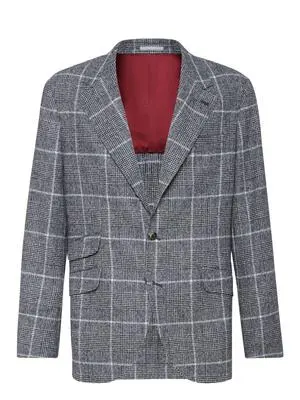 Brunello Cucinelli Wool Deconstructed Jacket - Blue