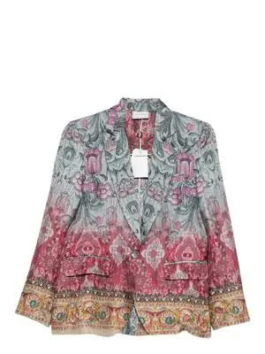 PIERRE-LOUIS MASCIA Silk Single-breasted Jacket - Multicolour