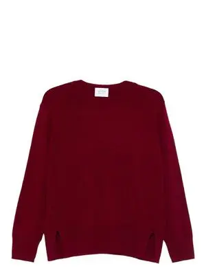 BEYOU Cashmere Crewneck Sweater Bordeaux